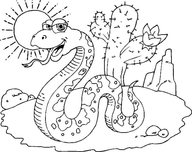 Coloring Page - Snakes animal coloring pages 9