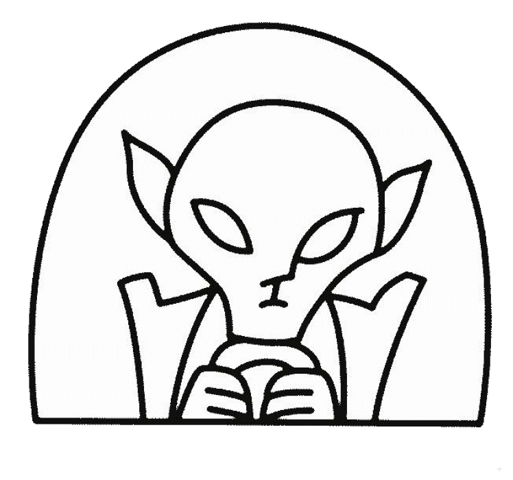 Coloring Page - Alien coloring pages 17