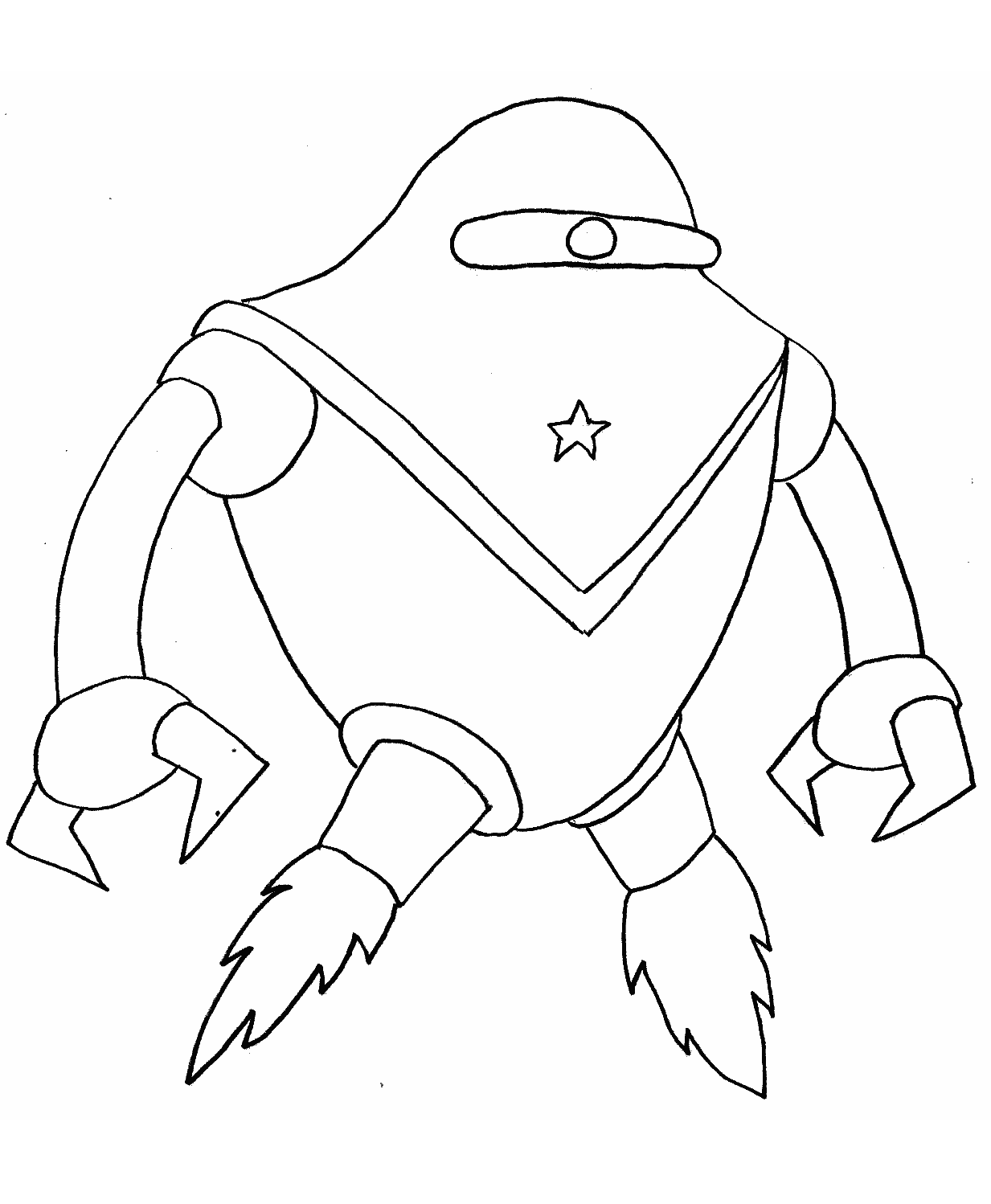 Coloring Page - Alien coloring pages 6