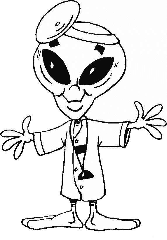 Coloring Page - Alien coloring pages 9