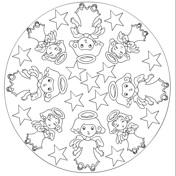 Coloring Page - Mandala coloring pages 8