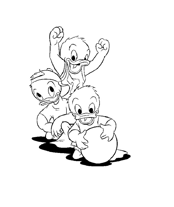 Coloring Page - Huey dewey and louie coloring pages 3