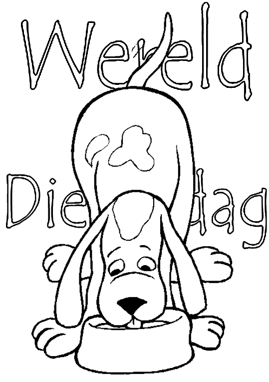 Coloring Page - Animal day coloring pages 9