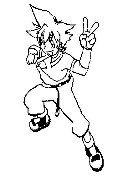 Coloring Page - Beyblade coloring pages 1