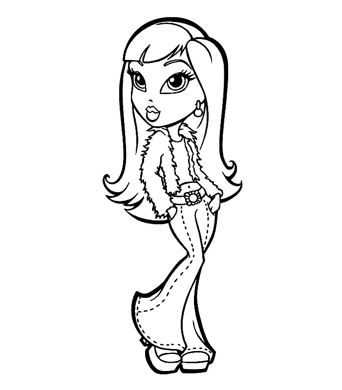 coloring pages for kids bratz