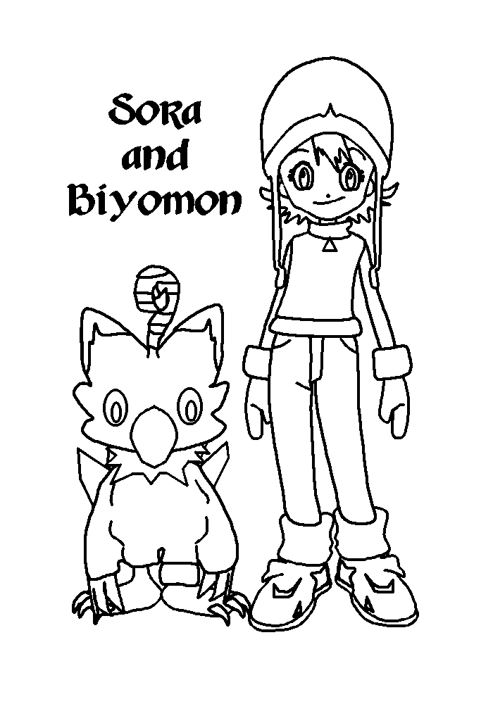 Coloring Page - Digimon coloring pages 12