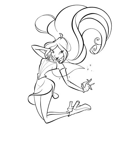 Coloring Page - Winx coloring pages 20